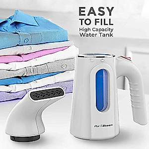 PurSteam Handheld Steamer for Clothes - Portable Garment Wrinkle Remover for Travel and Home Use - Fast Heating with Auto Shut Off and Leak Proof Design [Upgraded Version]