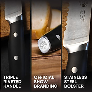 MasterChef Bread Knife 13" with High Carbon Stainless Steel Blade and Triple Riveted Handles, Professional Quality Kitchen Knife for Precision Cooking at Home, Perfectly Balanced, Razor Sharp