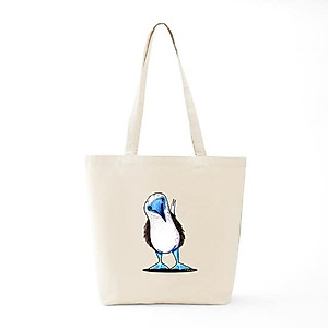 CafePress Blue Footed Booby Tote Bag Natural Canvas Tote Bag, Reusable Shopping Bag