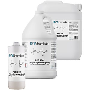 DIYChemicals Polyethylene Glycol PEG 300 for Industrial Manufacturing, Fog Machines,Antifreeze, Solvent, Humectant – Non-Toxic, Odorless, 1 Pint (16 fl oz)