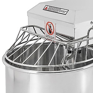 Commercial Food Mixer, 2.6 Gal Stainless Steel Electric Stand Mixer 750W 110V Dough Kneading Machine for Baking and Most Home Cooks