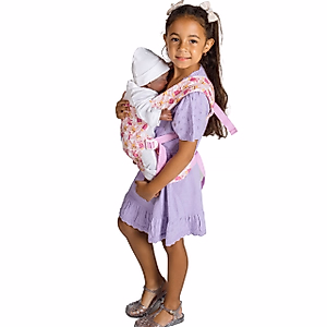 Baby Doll Carrier, Front and Back Toy Carrier Reborn Doll Carrier | Doll Accessories by MacroBaby (MeToo Doll)