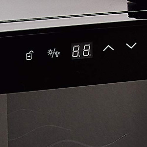 Ivation 8 Bottle Red And White Wine Thermoelectric Wine Cooler/Chiller Counter Top Wine Cellar with Digital Temperature Display, Freestanding Refrigerator Smoked Glass Door Quiet Operation Fridge