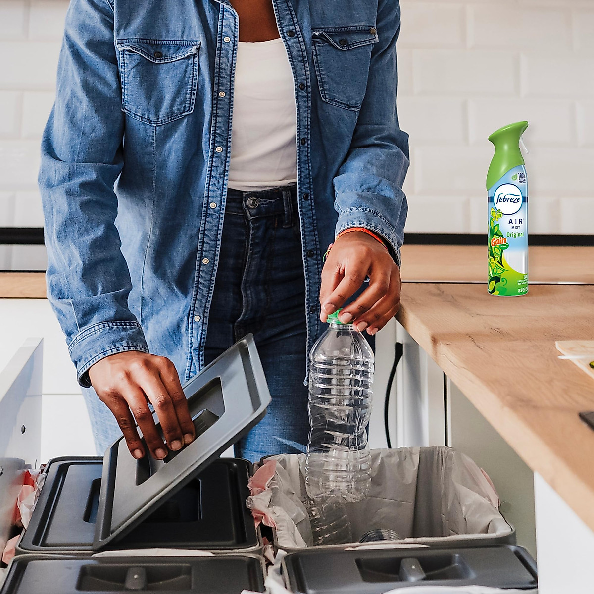 Febreze Air Freshener and Odor Eliminator Spray, Gain Original Scent, 8.8 Oz (Pack of 6)