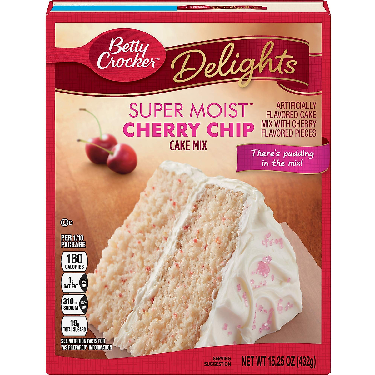 Betty Crocker Cherry Chip Cake Mix and Cherry Frosting Bundle - 2 of Each