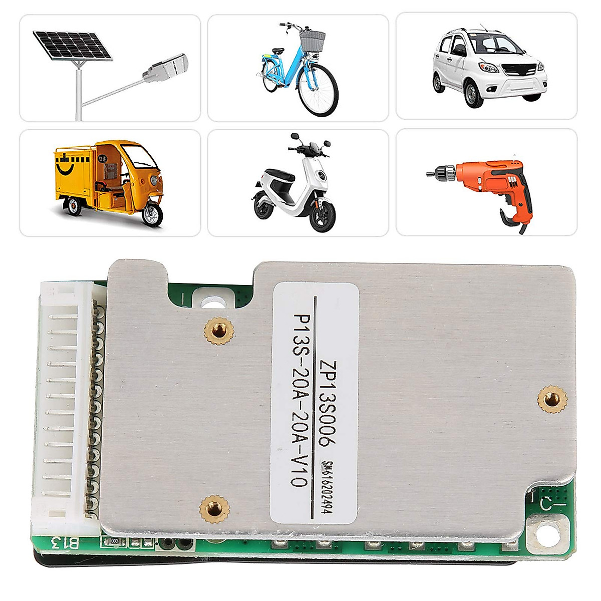 PCB Board, Lithium Battery Board Li?Ion Battery Charger Board Battery Pack Module(20A)