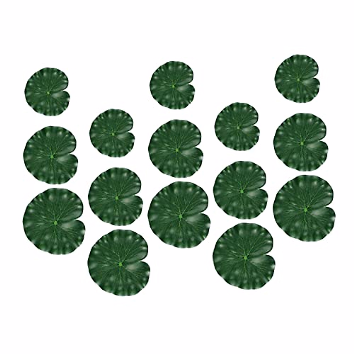 Totority 15pcs Simulated Lotus Leaf Artificiales para Artificial Plants Leaf Decor Artificial Foliage Stem Artificial Pond Plants Lilly Pads Fish Tank Ornament Photo Props