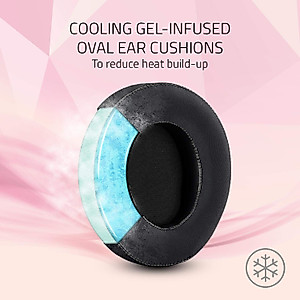 Razer Kraken Gaming Headset: Lightweight Aluminum Frame, Retractable Noise Isolating Microphone, For PC, PS4, PS5, Switch, Xbox One, Xbox Series X & S, Mobile, 3.5 mm Audio Jack - Quartz Pink