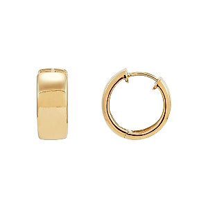 Silpada 'Cell Out' Hoop Earrings in 18K Yellow Gold-Plated Sterling Silver
