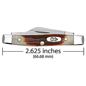 Case WR XX Pocket Knife Red Stag Small Stockman Item #9449 - (R5333 SS) - Length Closed: 2 5/8 Inches
