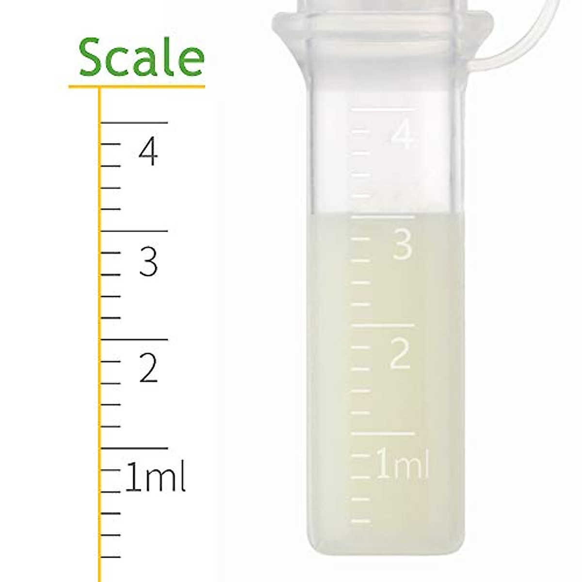 haakaa Colostrum Collector Syringes for Breastmilk Collector for Breastfeeding Moms to Collect Store and Feed Colostrum, 0.1oz/4ml, 2pcs