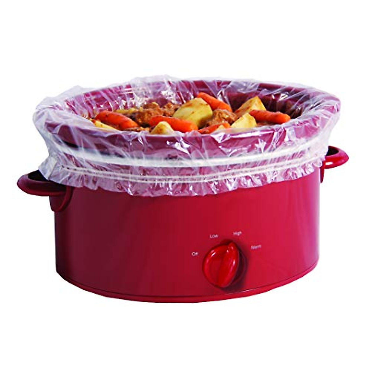 PanSaver Slow Cooker Liners with a Sure Fit Band, 4 Count, fits 3 qt to 6.5 qt