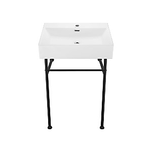 Swiss Madison Well Made Forever SM-CS771 Claire 24" Console Sink, Glossy White