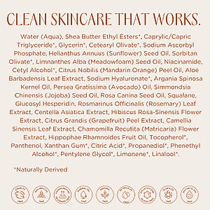 InstaNatural Vitamin C Moisturizer Face Cream, Brightens and Reduces the Look of Fine Lines and Wrinkles, Moisturizing Lotion for Dry Skin, with Hyaluronic Acid, 3.4 FL Oz