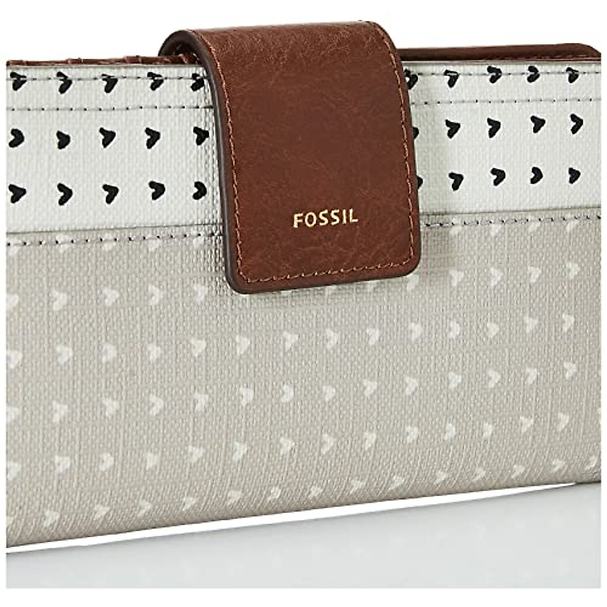 Fossil Women's Logan Leather RFID-Blocking Tab Clutch Wallet