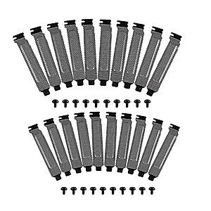 20 Pieces PCI Slot Cover Hard Steel Dust Filter Blanking Plate, Vented Slot Covers for Computer Cases with Screws