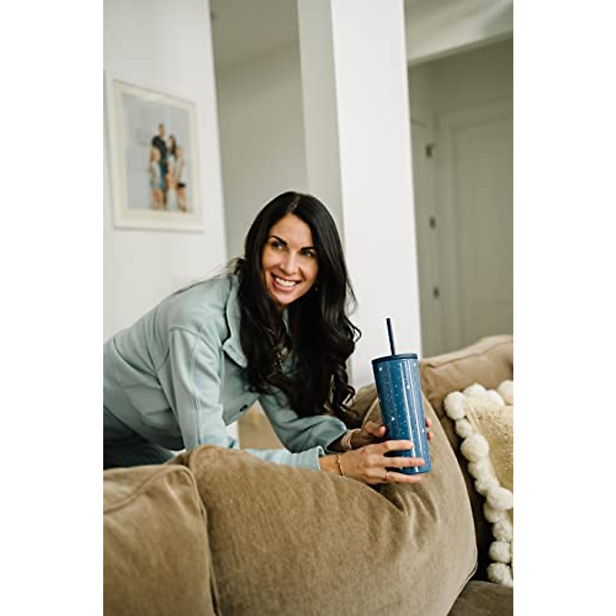 Simple Modern Disney Insulated Tumbler Cup with Flip Lid and Straw Lid | Gifts for Women Men Reusable Stainless Steel Water Bottle Travel Mug | Classic Collection | 24oz Minnie Mouse Starry Sky