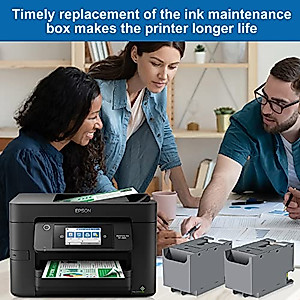 Osinkjet T6715 T6716 Ink Maintenance Box Remanufactured for Workforce Pro WF-3820 WF-4730 WF-C5790 WF-C5710 WF-4820 WF-4830 WF-M5299 WF-M5799 WF-C5290 WF-4740 ET-8700 EC-4040 EC-4030 Printer(2 Pack)