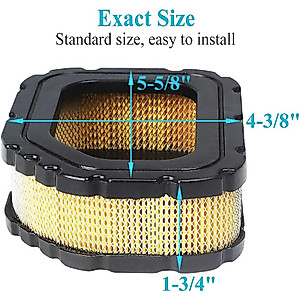 Drblawi Compatible with 32 083 03 KH-32-083-03-S Air Filter Fit Kohler Courage Engine SV710 SV715 SV720 SV730 SV735 SV740 Lawn Mower, Replace 32 083 05-S Pre Cleaner 32 883 03-S1 Air Filter（2 Pack ）