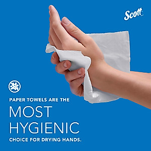Scott Essential Multifold Paper Towels (01840) with Fast-Drying Absorbency Pockets, White, 250 Count (Pack of 16)