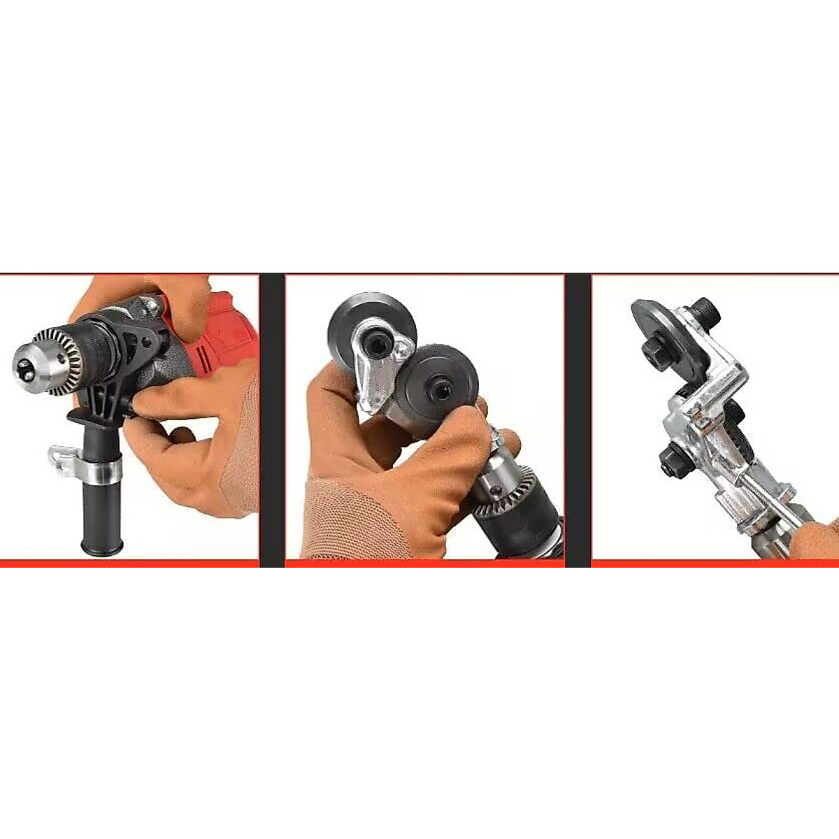 Electric Drill Plate Cutter,Metal Nibbler Drill Attachment with Adapter, DIY Metal Drill Attachment, Sheet Metal Knife for Cutting Iron, White Sheet, Steel,Copper, Aluminum