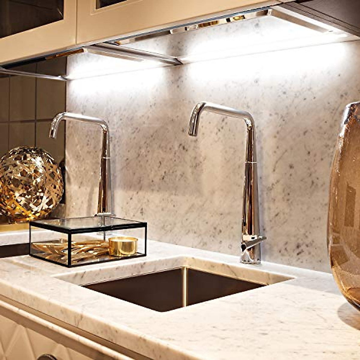 Bar Sink, MENSARJOR 14 x 14 Inch Undermount 16 Gauge Single Bowl Handmade Stainless Steel Kitchen/Bar Sink