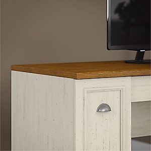 Bush Furniture L Shaped Desk with Hutch, 5 Shelf Bookcase and Lateral File Cabinet | Fairview Collection Corner Computer Table with Bookshelf and Storage | 60Wx60Dx69H