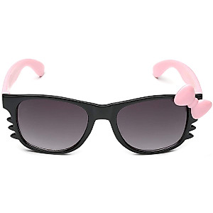 Kids Toddler Hello Kitty Character Costume Retro Fashion UV400 Sunglasses for Little Baby Girls Age 0-4