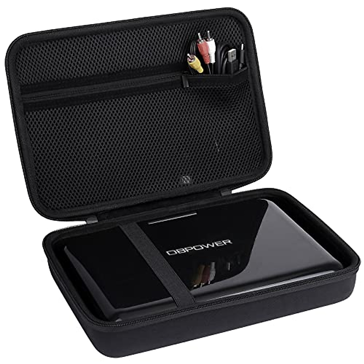 Khanka Hard Travel Case Replacement for DBPOWER 11.5" / 12" Portable DVD Player, Case Only (Black)