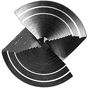 LICHAMP Double Fluted Step Drill Bit for Cutting Metal Hole 19 Sizes from 3/16 to 1-3/8 inch, Genuine High Speed Steel