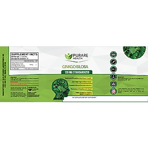 Purare Health Ginkgo Biloba Supplements