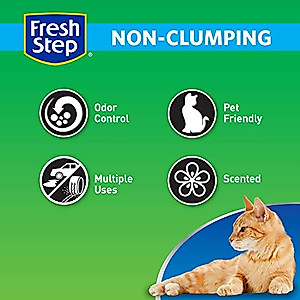 Fresh Step Non Clumping Cat Litter With Febreze Freshness, With 7-Day Odor Control, 14 lb. Bag