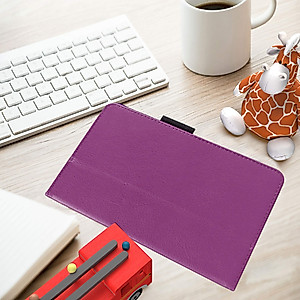 EpicGadget Case for Amazon Fire HD 10 and Fire HD 10 Plus (11th Generation, 2021 Released) - Slim Lightweight Folding Folio Stand Cover PU Leather Case + 1 Screen Protector and 1 Stylus (Purple)