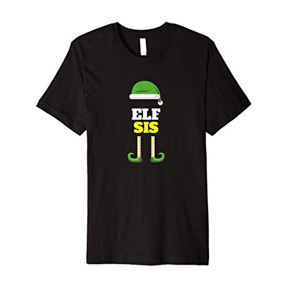 Elf Sis | Sister Stocking Stuffer Gift | Funny Elf Christmas Premium T-Shirt