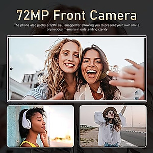 RAYPUR S23 Ultra Smartphone, Global Version Android Cheap Mobile Phones, 7.3 Inch HD Full Screen, 6800Mah 16GB 1TB, 5G Dual Sim Card Cell Phone,Purple-1TB