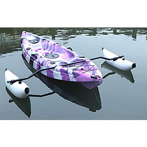 METER STAR Kayak Stabilization System Float, D-Ring and Rods Kit, for Kayaks, Canoes, Fishing Boats, Ocean-Going Boats,Give Install Tools Kit