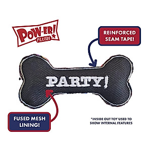 Huxley & Kent for Dogs | Yappy Hour Funny Dog Toy | Power Plush Dog Toy with Squeaker | Dog Gift | Fun, Durable, and Safe | H&K Squeaky Dog Toy (Toto's Pawdka, Small)