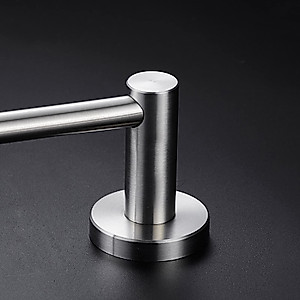 Stainless Steel Towel Bar Rails，80cm 100cm 120cm Large Size Towel Holder Wall Mounted Single Rod for Bathroom, Kitchen or Toilet (Size : 19.7inch(50cm))