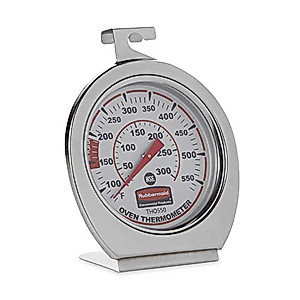Rubbermaid Commercial Products Stainless Steel Monitoring Thermometer for Oven/Grill/Smoking Meat/Food