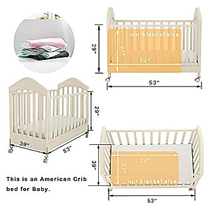 UOZZI BEDDING All-Season Ivory White Flannel Fleece Baby Blanket for Girls & Boys - Ultra Soft Plush Thin Kids Toddler Blanket for Crib, Pram Strollers, Sofa, 100% Microfiber Polyester 27"x39"