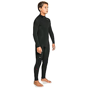 Quiksilver Boys 3/2 Sessions Back Zip Wetsuit - Black | 14