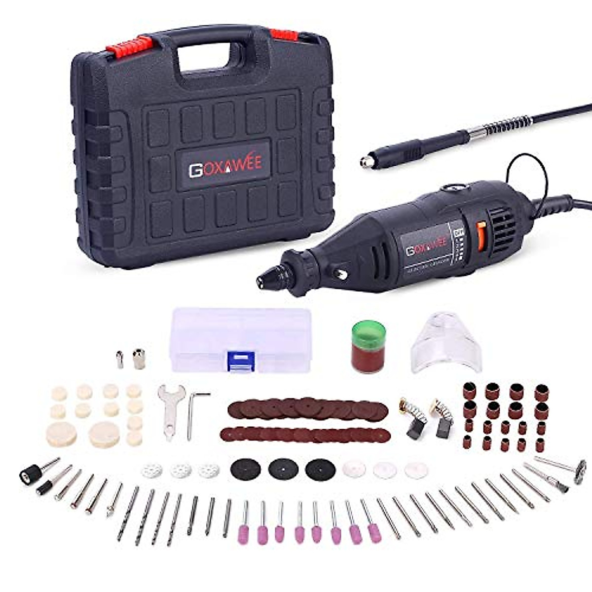 GOXAWEE Rotary Tool kit with Cutting Wheel Disc Set Bundle