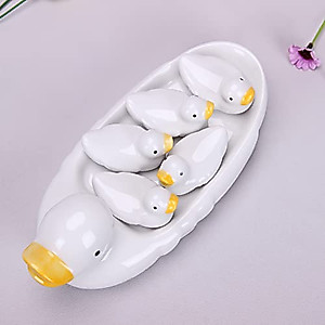 GK-O Japanese Chopstick Rest Duck Spoon Fork Holder Rack Stand Kitchen Flatware