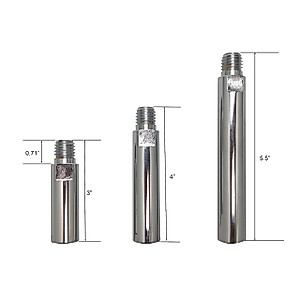 Gaquolam 5/8"-11 Angle Grinder Extension Shaft Connecting Rod with Grinder Adjustable Spanner Wrench Flange Nut kit Car Polisher Airway Buff Extender Rotary Extension Kit (3" & 4" & 5.5")