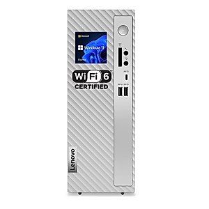 Lenovo IdeaCentre 3i Desktop, Intel Core i3-12100 Processor, 12GB RAM, 256GB SSD, Wi-Fi 6, HDMI, RJ-45, SD Card Reader, VGA, Windows 11 Home, Grey, Wired KB & Mouse