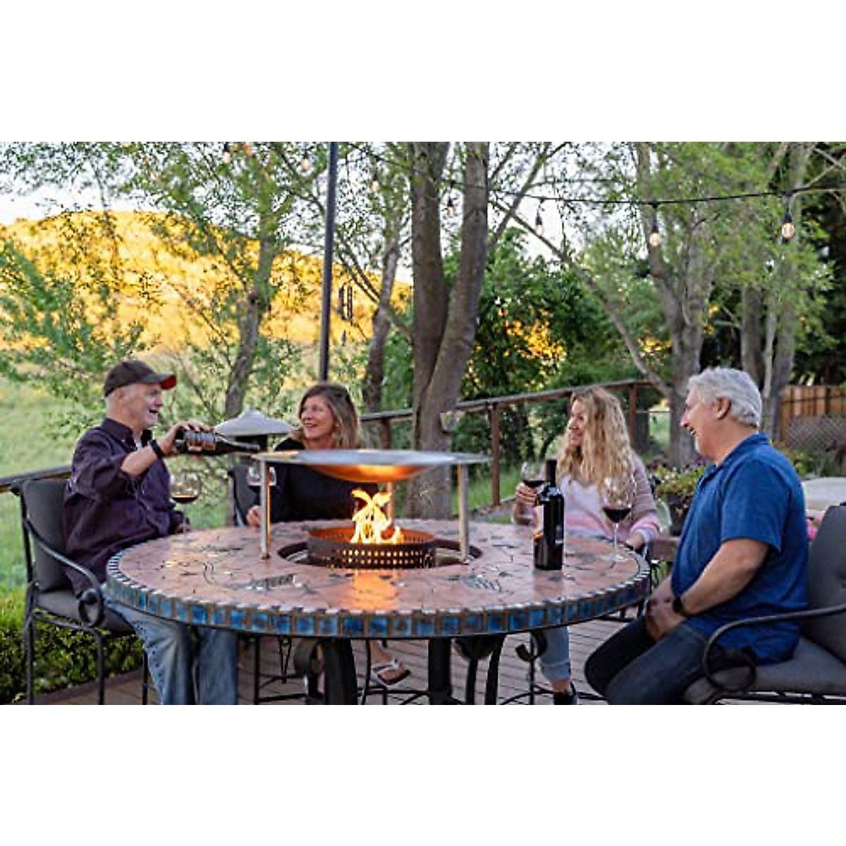 HeatSaver AL28 - Fire Pit Heat Deflector/Reflector and Cover