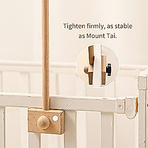 Crib Mobile Arm - Wooden Mobile Arm for Crib | Crib Mobile Holder | Baby Mobile Crib Hanger | Nursery Decor (Crib Arm)