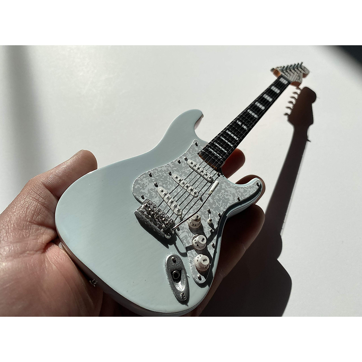 Kenny Wayne Shepherd Fender Stratocaster Faded Sonic Blue Mini Guitar Replica 1:4 Scale Model
