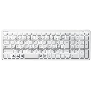 ELECOM Wireless compact keyboard Pantograph thin type [White] TK-FDP099TWH (Japan Import)