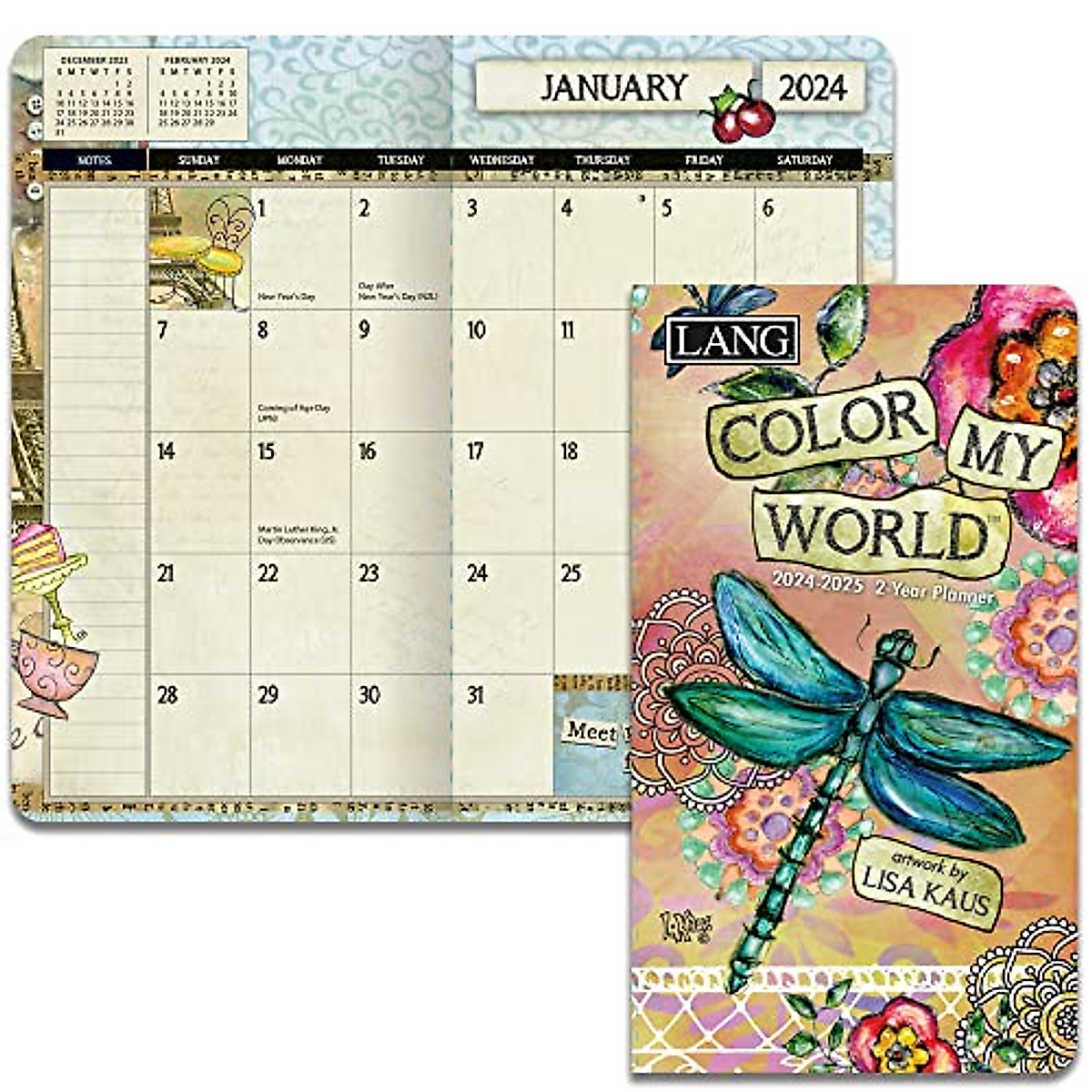 LANG Color My World 2024 Two Year Planner (24991071088)